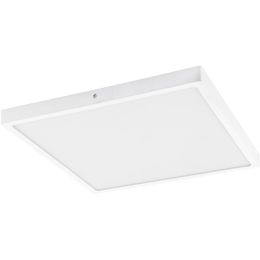 Eglo Aufbauleuchte &raquo;FUEVA 1&laquo; LED-Board 1 Stk. Warmwei&szlig; schlankes Design, nur 3 cm hoch wei&szlig; 1, H: 3cm, 1 Stk.