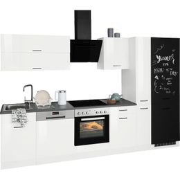KOCHSTATION K&uuml;chenzeile &raquo;KS-Trier&laquo; ohne E-Ger&auml;te, Breite 310 cm wei&szlig; B/H/T: 310cm x 60cm