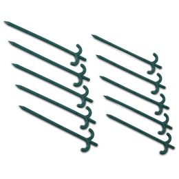 Windhager Gartenvlies &raquo;Vielzweckst&auml;be universell einsetzbar, 10 Stk.&laquo; Packung, 10 Stk. tlg. Erdspie&szlig; f&uuml;r Folien und Vlies, 25 cm, gr&uuml;n gr&uuml;n B/L: 25cm x 25cm