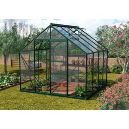 Vitavia Gew&auml;chshaus &raquo;Merkur 6700&laquo; gr&uuml;n B/H/T: 254cm x 254cm