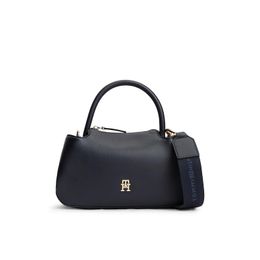 Tommy Hilfiger Damen Henkeltasche &raquo;TH LOGOTAPE MINI SATCHEL&laquo; Damen Handtasche, Umh&auml;ngetasche mit goldfarbenen Details B/H/T: 25cm x 13cm x 10cm