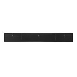 TV-Board &raquo;Mistral Fernsehschrank, Medienm&ouml;bel, H&auml;ngend,&laquo; zwei Schubladen und Klappt&uuml;r, Lowboard, B: 176 cm schwarz Holzwerkstoff, MDF, Massivholz B/H/