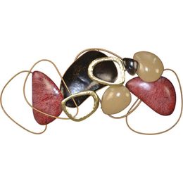 pajoma Wanddekoobjekt &raquo;Wanddekoration&laquo; Wandobjekt aus Metall, organische Formen braun Metall B/H/T: 105cm x 50cm x 8cm