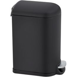 Sch&ouml;ner Wohnen Kollektion SCH&Ouml;NER WOHNEN-Kollektion M&uuml;lleimer &raquo;LARA&laquo; 1 Beh&auml;lter Treteimer mit Innenbeh&auml;lter f&uuml;r die K&uuml;che, Easy-Close-Mechanik, 10 L schwarz Eisen, Polypropylen