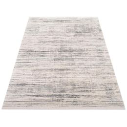 OCI DIE TEPPICHMARKE Teppich &raquo;BESTSELLER GLORY&laquo; rechteckig 8 mm H&ouml;he Glanz Viskose, mit Fransen, Hoch Tief Struktur, Vintage, Wohnzimmer grau Viskose 