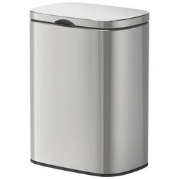 Wenko Kosmetikeimer &raquo;Sare&laquo; zur Befestigung an der Wand, 5 Liter silber Edelstahl B/H/T: 21,5cm x 29,5cm x 19cm, 5 l