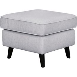 Home Affaire Polsterhocker &raquo;Polsterhocker CHISTELLE, auch in Boucl&eacute;&laquo; mit Wellenunterfederung, Ma&szlig;e: B/TH: 57/57/46 cm grau 100% Polyester B/H/T: 57cm 