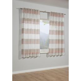 Gardinia Gardine &raquo;Schal mit Gardinenband Etamine&laquo; verdeckte Schlaufen 1 Stk. tlg. Stoff Etamine rosa Polyester 175cm, verdeckte Schlaufen, 140cm