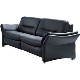 Hukla 2,5-Sitzer &raquo;HU-SF15058 Ledersofa, Breite 194 cm&laquo; aus Leder, optional Kopfst&uuml;tze u. WallAway-Funktion blau B/H/T: 194cm x 91cm x 92cm, Leder, 