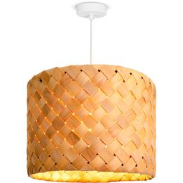 Paco Home Pendelleuchte &raquo;HUGO PD1&laquo; E27 wei&szlig; 1, &Oslash; 35cm H: 181,5cm