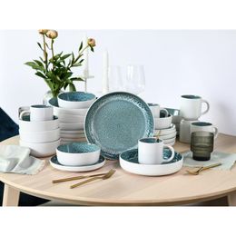 OTTO home Kombiservice &raquo;modernes Geschirr-Set, Service Novalee&laquo; hohe Haltbarkeit, sp&uuml;lmaschinen- & mikrowellengeeignet, Reaktivglasur Steinzeug 30 Stk