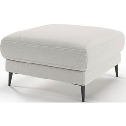 Home Affaire Polsterhocker &raquo;Downtown&laquo; passend zur Serie, auch in Cord wei&szlig; 95% Polyester, 5% Nylon B/H/T: 80cm x 44cm x 80cm, Feincord