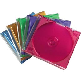 Hama CD-H&uuml;lle &raquo;CD-Leerh&uuml;lle Slim 25er-Pack Farbig Schutzh&uuml;lle f&uuml;r CDs versch. Farben&laquo; CD bunt Kunststoff Ersatz f&uuml;r besch&auml;digte oder zu Bruch gegangene 