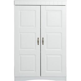 VOGL M&ouml;belfabrik Aktenschrank &raquo;Hans&laquo; mit Metallgriffen, 3 gro&szlig;e F&auml;cher, H&ouml;he 124 cm Made in Germany wei&szlig; wei&szlig;, B/H/T: 77cm x 123,4cm x 35,5cm, T&uuml;ren: 