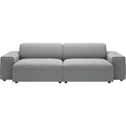 Home Affaire Big-Sofa &raquo;Glimminge auch in Breitcord, Feincord + Easy care-Bezug,&laquo; besondere Kedern&auml;hte Zierkissen grau 100% Polyester B/H/T: 254cm x 