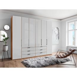 Wiemann Kleiderschrank &raquo;Monaco&laquo; mit Glasfront sowie hochwertige Beschl&auml;ge inkl. D&auml;mpfung braun Floatglas, Holzwerkstoff B/H/T: 246,9cm x 236cm x 58cm,