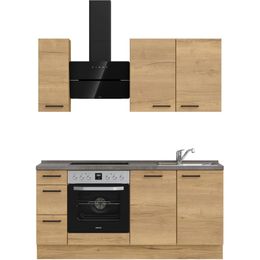 Nobilia K&uuml;chenzeile &raquo;"Structura II", NEU: individuell anpassbar mit gratis Profi-Beratung&laquo; vormontiert, Breite 180 cm, Ausrichtung w&auml;hlbar, wahlw. mit