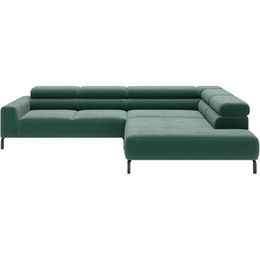 Home Affaire Ecksofa &raquo;Antonelli, L-Form, incl. Kopfteilverstellung, Breite 312 cm&laquo; wahlweise elektrische Sitztiefenverstellung gr&uuml;n 95% Polyester, 5% 