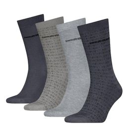 Calvin Klein Herren Socken &raquo;CK MEN SOCK 4P GIFTBOX AOP&laquo; 4er Pack grau - (40/46)