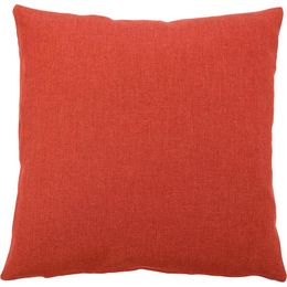 G&ouml;zze Dekokissen &raquo;Milano&laquo; mit Rei&szlig;verschluss, Kissenh&uuml;le ohne F&uuml;llung, 2 St&uuml;ck rot Polyester B/L: 40cm x 40cm, 2 Stk.