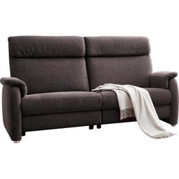 Home Affaire 2-Sitzer &raquo;Turin&laquo; mit motorischer Relaxfunktion, auch in Leder grau B/H/T: 155cm x 107cm x 97cm, Struktur impr&auml;gniert,mit Wasser zu 