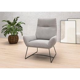 Home Affaire Sessel &raquo;Basic Relaxsessel, Design und Komfort, bequem, Breite 82cm&laquo; Extra hohe R&uuml;ckenlehne grau 88% Polyester, 12% Polyacryl Cord, 