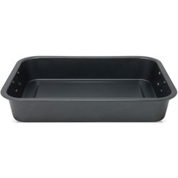 Kr&uuml;ger Auflaufform Stahl 1 Stk. tlg. schwarz Stahl B/H/L/T: 26cm x 6,5cm x 36cm