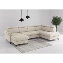Sit & More sit&more Wohnlandschaft &raquo;Glendale, U-Form&laquo; inkl. Kopfteilverstellung,wahlweise mit Vorziehsitz und Bettkasten 95% Polyester, 5% Polyamid B/H/T: 321cm 