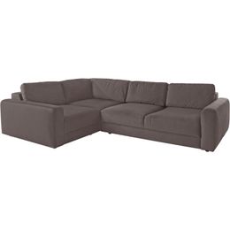 Home Affaire Ecksofa &raquo;Bloomfield, Mega Polsterecke, Breite 289cm, viel Platz, L-Form&laquo; In verschiedenen Gr&ouml;&szlig;en grau 100% Polyester B/H/T: 209cm x 84cm 