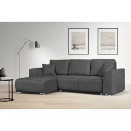 OTTO home Ecksofa &raquo;BEATRICE optionale Schlafsofa mit Bettkasten, B/T/H: 265/170/86 cm&laquo; L-Form, wahlweise auch mit Bettfunktion und Bettkasten grau 100