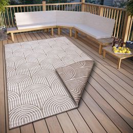 Hanse Home Outdoorteppich &raquo;Pangli, Wendeteppich&laquo; rechteckig 5 mm H&ouml;he In-& Outdoor, Teppich, Wetterfest, Balkon, Garten, Wohnzimmer, Modern beige 