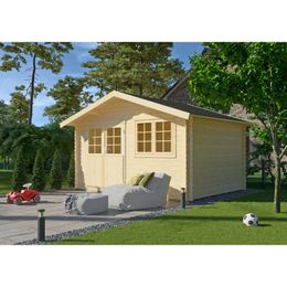 Kiehn-Holz Gartenhaus &raquo;Gipsberg 1&laquo; beige Holzwerkstoff Fu&szlig;boden im Gartenhaus, ohne Dacheindeckung