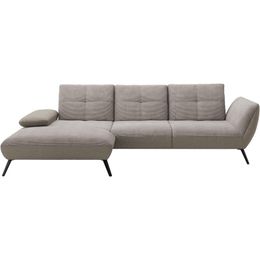 OTTO home Ecksofa &raquo;Mikado L-Form&laquo; inkl. Sitztiefenverstellung und Armteilverstellung grau 100% Polyester B/H/T: 276cm x 88cm x 183cm, Breitcord 