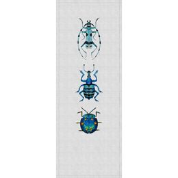 Livingwalls living walls Fototapete &raquo;Walls by Patel Buzz Panels 5&laquo; glatt Vlies, Wand, Schr&auml;ge blau Vlies B/L: 1m x 2,7m