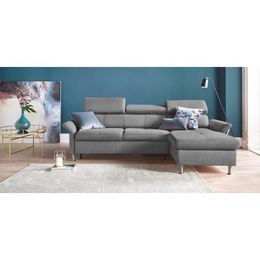 exxpo - sofa fashion Ecksofa &raquo;Maretto, bequem & komfortabel, bodenfrei, Breite 257cm, L-Form&laquo; inkl. Kopf- bzw. R&uuml;ckenverstellung, wahlweise mit 
