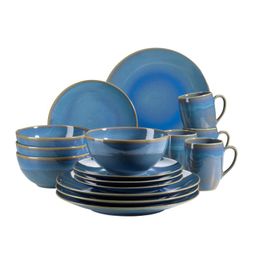 M&auml;ser M&Auml;SER Kombiservice &raquo;OSSIA, Geschirr-Set, Keramik&laquo; blau Keramik 16 Stk.