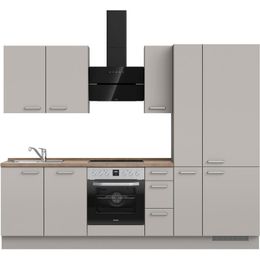 Nobilia K&uuml;chenzeile &raquo;"Touch II", NEU: individuell anpassbar mit gratis Profi-Beratung&laquo; vormontiert, Breite 270 cm, Ausrichtung w&auml;hlbar, wahlw. mit E-