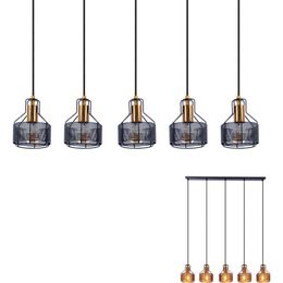N&auml;ve n&auml;ve LED Pendelleuchte &raquo;FORO&laquo; E27 1 Stk. schwarz/golden schwarz H: 120cm, 1 Stk.