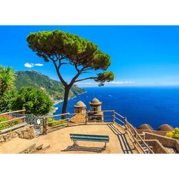 papermoon Fototapete &raquo;Panorama Ravello Amalfi&laquo; glatt bunt Vlies B/L: 5m x 2,8m, Bahnen: 10 Stk.
