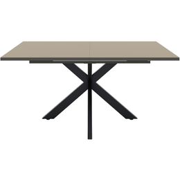 set one by Musterring Esstisch &raquo;Reno&laquo; 1 Stk. tlg. Mit Vierkantfu&szlig;, w&auml;hlbaren Gestellen und Plattenfarben beige B/H/T: 160cm x 77cm x 90cm, 