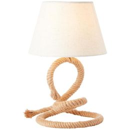 Brilliant Tischleuchte &raquo;Sailor&laquo; E27 1 Stk. Tischlampe natur/wei&szlig; beige 1, &Oslash; 25cm H: 40cm, 1 Stk.