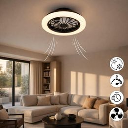 Hanseatic LED Deckenleuchte &raquo;DLVO69222RS, Deckenventilator mit Licht &Oslash; 38cm, inkl Fernbedienung&laquo; LED-Board 1 Stk. Farbwechsler warmwei&szlig; - kaltwei&szlig; Ventilator 