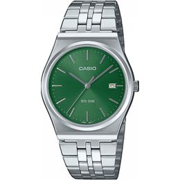 Casio Timeless Collection Herren CASIO TIMELESS COLLECTION Quarzuhr Armbanduhr, Herrenuhr, Damenuhr, Jugendliche, Datum, Edelstahlarmband silber 