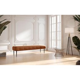 OTTO home 3-Sitzer &raquo;Amber&laquo; mit Knopfheftung,in verschieden Stoffarten braun 100% Polyester B/H/T: 159cm x 52cm x 54cm, Luxus-Microfaser Vintageoptik