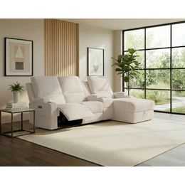 OTTO home Ecksofa &raquo;NAPORI Cord, Multimediasofa, 3er Kinosessel XXL, L-Form&laquo; Kinosofa, manuelle o. elektr. Relaxfunktion, Staufach, Getr&auml;nkehalter 