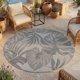 Ayyildiz Teppiche Outdoorteppich &raquo;DESERT 1302 , auch als L&auml;ufer und Rund erh&auml;ltlich&laquo; rund 5 mm H&ouml;he In und Outdoor, pflegeleicht, Wohnzimmer, Aussenbereich grau 