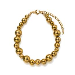 Aniston Jewelry & Watches Aniston JEWELRY & WATCHES Armband &raquo;Schmuck Geschenk Edelstahl Armschmuck Armkette Kugeln&laquo; Made in Germany gold 23cm, 