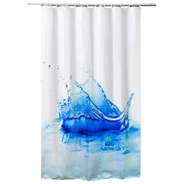ADOB Duschvorhang Breite 180 cm H&ouml;he 200 cm wei&szlig; Polyester B/H: 180cm x 200cm