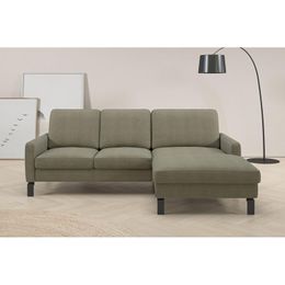 Home Affaire Ecksofa &raquo;Lecce, L-Form, Federkernpolsterung, Breite 224 cm&laquo; inkl. saugroboterfreundliche H&ouml;he & schmale Armlehnen gr&uuml;n 100% Polyester B/H