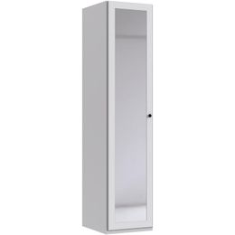 wimex Kleiderschrank &raquo;New York mit Spiegelt&uuml;ren&laquo; in 5 Breiten und 2 H&ouml;hen wei&szlig; B/H/T: 45cm x 208cm x 58cm